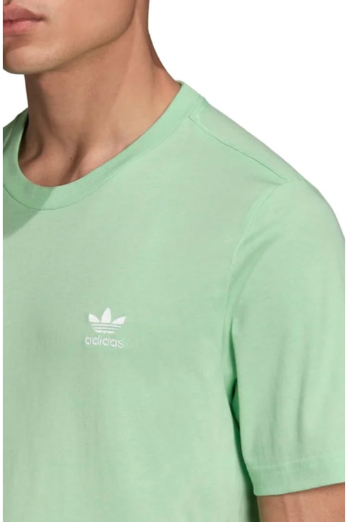 Camiseta Adidas Adicolor Essentials Trefoil Verde Branco Newskull