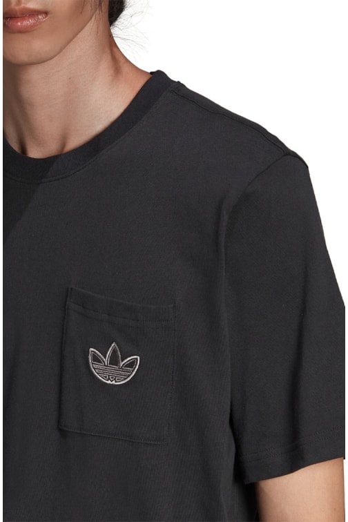 Camiseta Adidas Sprt Pocket Preto/Cinza - NewSkull