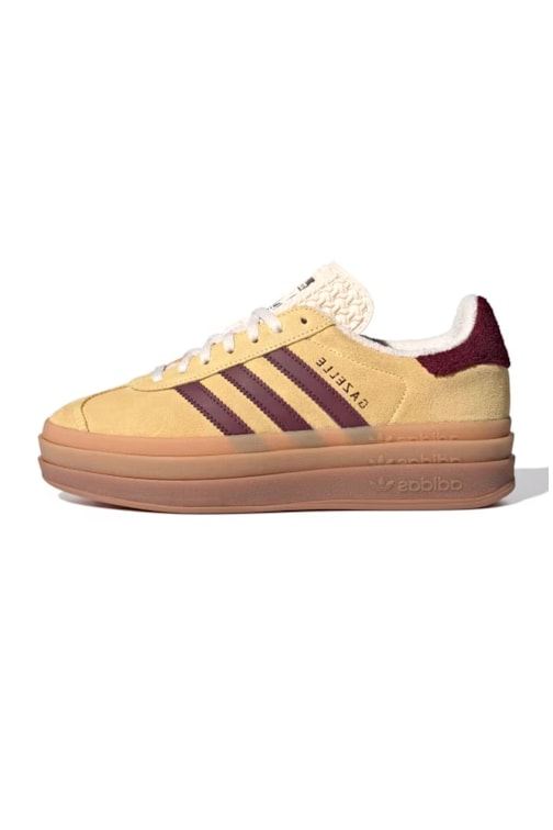 Tênis Adidas Gazelle Bold Feminino Amarelo/Marrom IF5937 - NewSkull