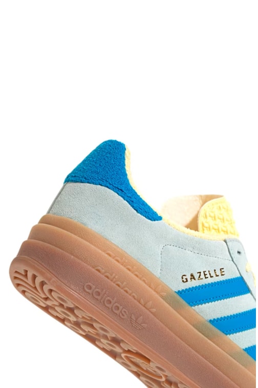 Tênis Adidas Gazelle Bold Feminino Azul/Amarelo/Marrom IE0430 - NewSkull